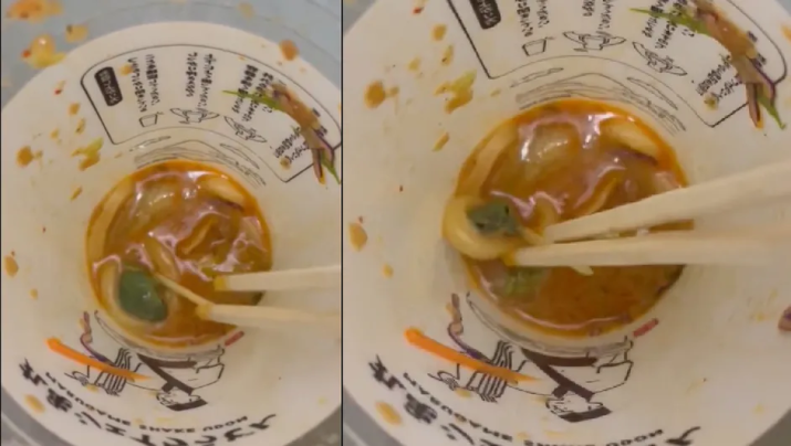 ¡Ingrediente extra! Hombre encuentra una RANA en su sopa y se vuelve ...